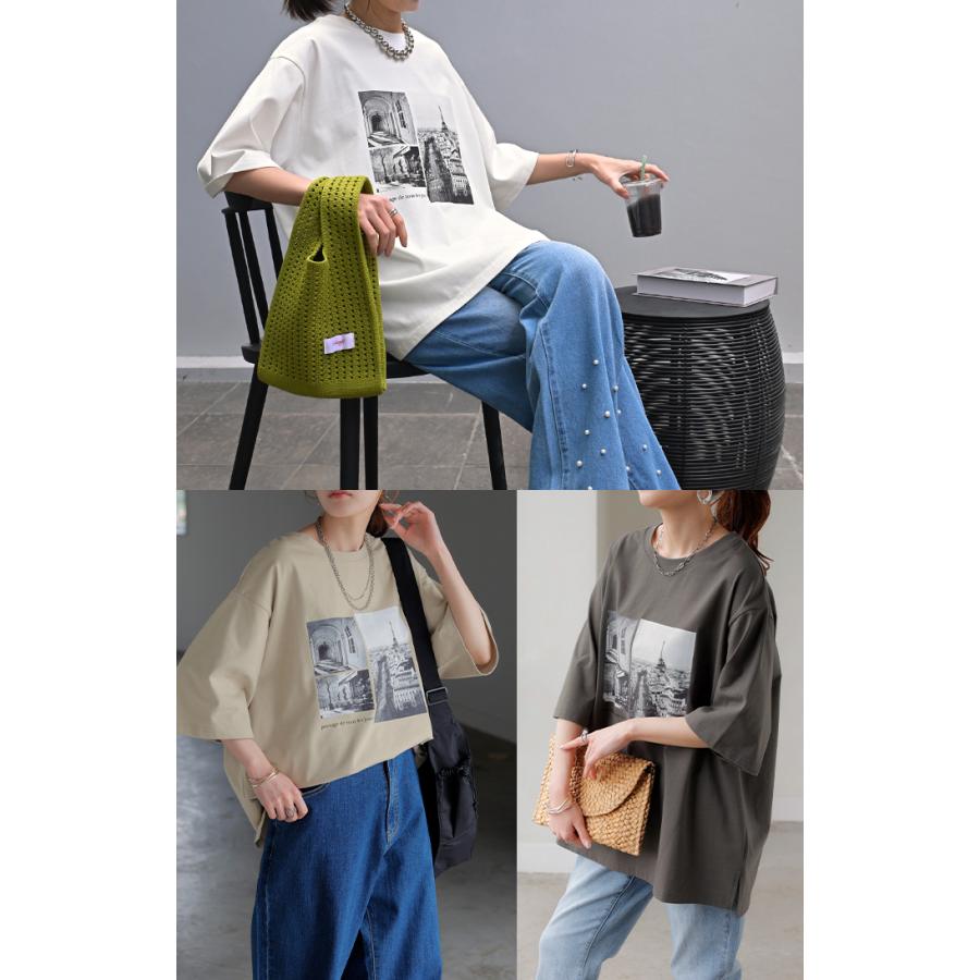 HUG.U Tシャツ プリント 接触冷感 UVカット レディース トップス 半袖 ロゴ カットソー ロング チュニック お尻が隠れる クルーネック ティーシャツ ロンT : HUG.U(ハグ ...