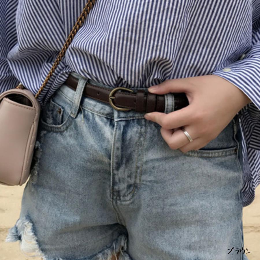 ベルトレディース 定番 ゴールドバックル ベルト レディース おしゃれ 20mm幅 レザー シンプル プレゼント リクルート スーツ ビジネス ...