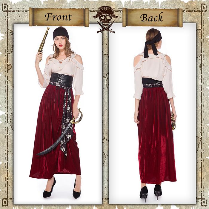 海賊 コスプレ レディース パイレーツ 衣装 ハロウィン 大人 (なりきり