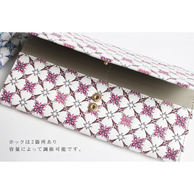 浅草文庫 財布 長財布 お種銭付 切子 キリコ柄 江戸小紋 サイフ 浅草文庫 財布 長財布 お種銭付 切子 キリコ柄 江戸小紋 サイフ
