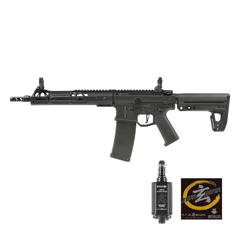 DE Airsoft AR-15 Aeroknox×Ascend Armory Custom AEG (玄モーター仕様/電子トリガー搭載/UTRシリーズ) ガンケース付 Black : des ...