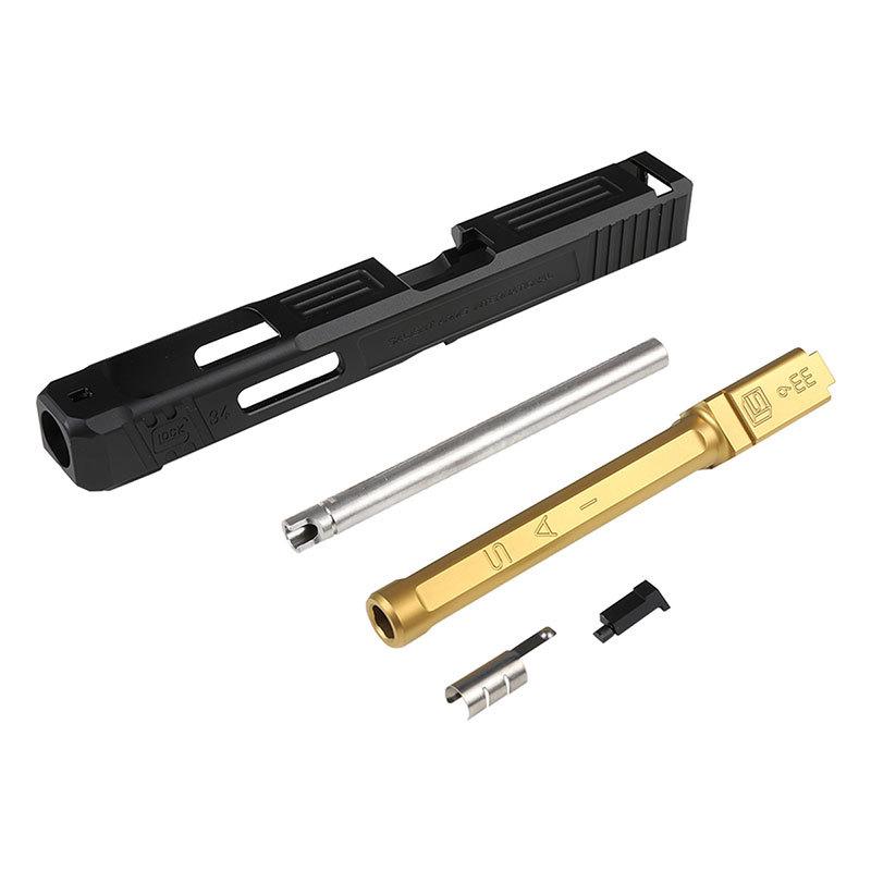 Guns Modify G34 SAIタイプ CNCアルミスライド/ボックスフルートバレルセット Nitride Gold (東京マルイ G17 Gen.3対応) : ミリタリーショップH.T ...