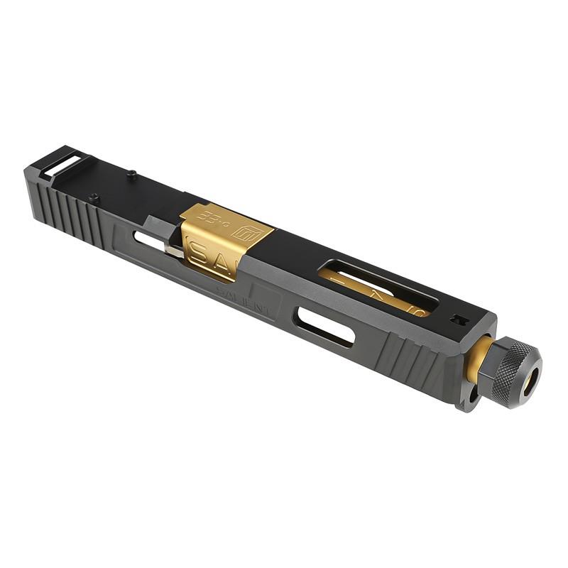Guns Modify Glock17 SAI Tier Oneスタイル RMRスライド/タクティカルバレルセット (Goldバレル 14mm逆ネジ/東京マルイ対応) : gm0423 ...