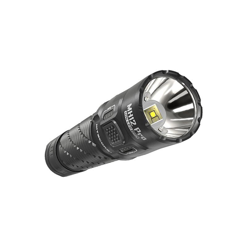 NITECORE(ナイトコア) MH12 Pro フラッシュライト 最大3300ルーメン/505m照射 Type-C 充電 : ミリタリー ...