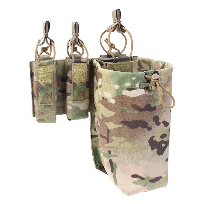 PEW Tactical PRMD Belt Placard(ライフル/ピストルマガジンポーチ＆ダンプポーチセット)Woodland ...
