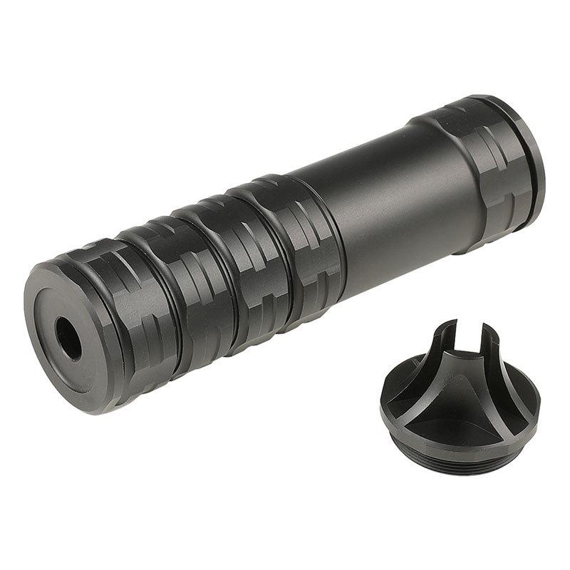 【セール】Revanchist Airsoft JK Armament MSTスタイルサイレンサー Type A (14mm逆ネジ) BK ...