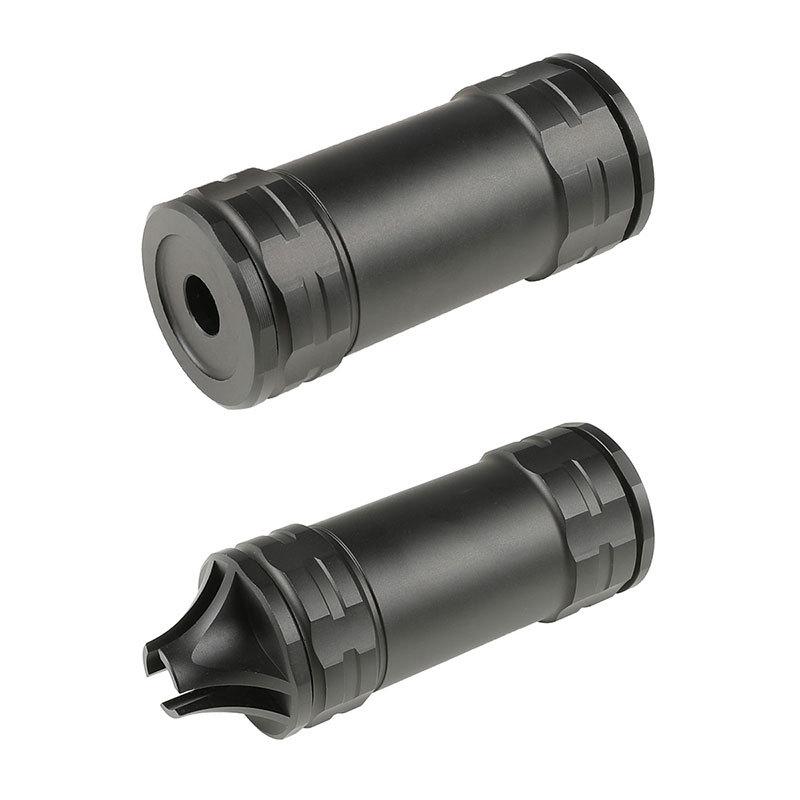 【セール】Revanchist Airsoft JK Armament MSTスタイルサイレンサー Type A (14mm逆ネジ) BK ...