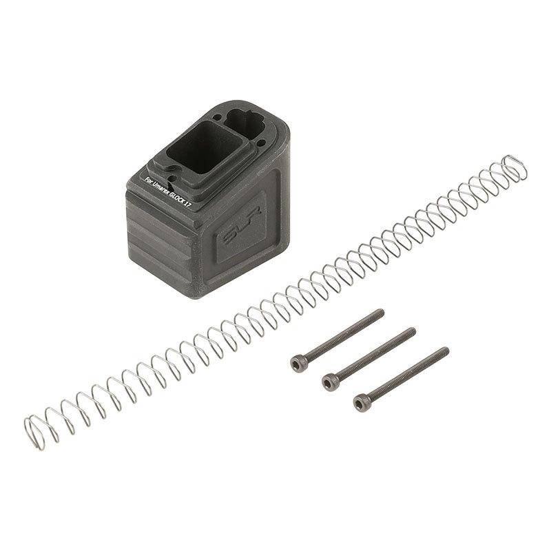 【セール】SLR Airsoftworks G17 ファンクショナルマガジンエクステンション (UMAREXグロックマガジン対応) BK ...