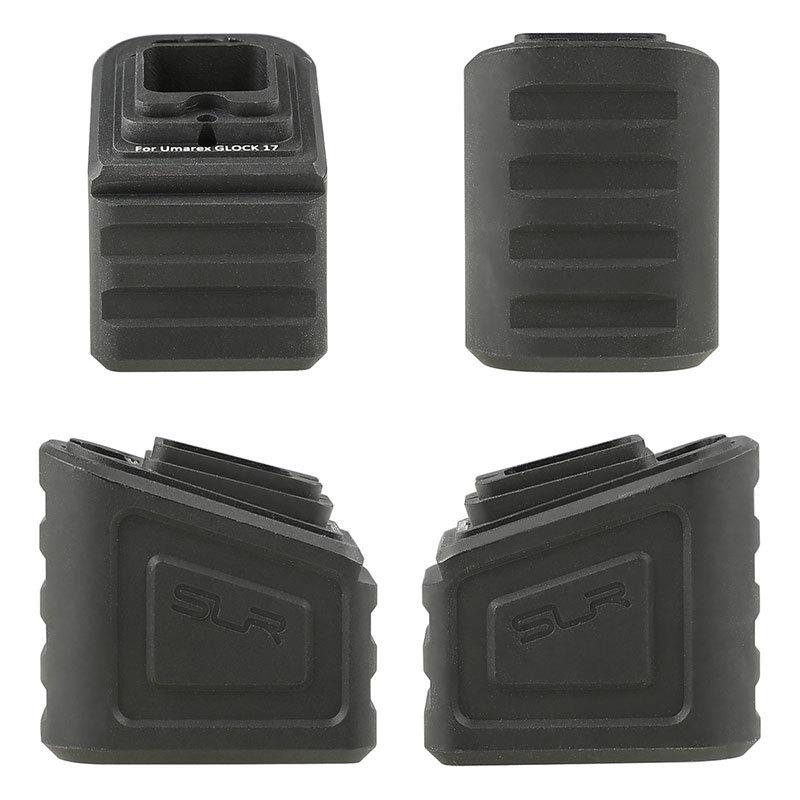 【セール】SLR Airsoftworks G17 ファンクショナルマガジンエクステンション (UMAREXグロックマガジン対応) BK ...