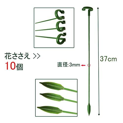 DY.2ten 園芸支柱 花支え 37cm 10本セット 植物支柱 フラワースタンド つる性植物 観葉支柱 花ささえ 誘引 支柱 植物サポート : ヘルクレス ヤフーショップ - 通販 ...