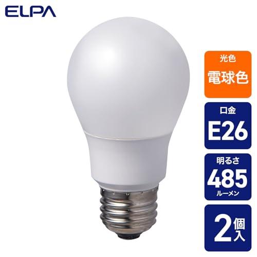 エルパ(ELPA) LED電球A形広配光 E26 電球色相当 屋内用 2個入 LDA5L-G-G5102-2P : ヘルクレス ヤフーショップ - 通販 - Yahoo!ショッピング