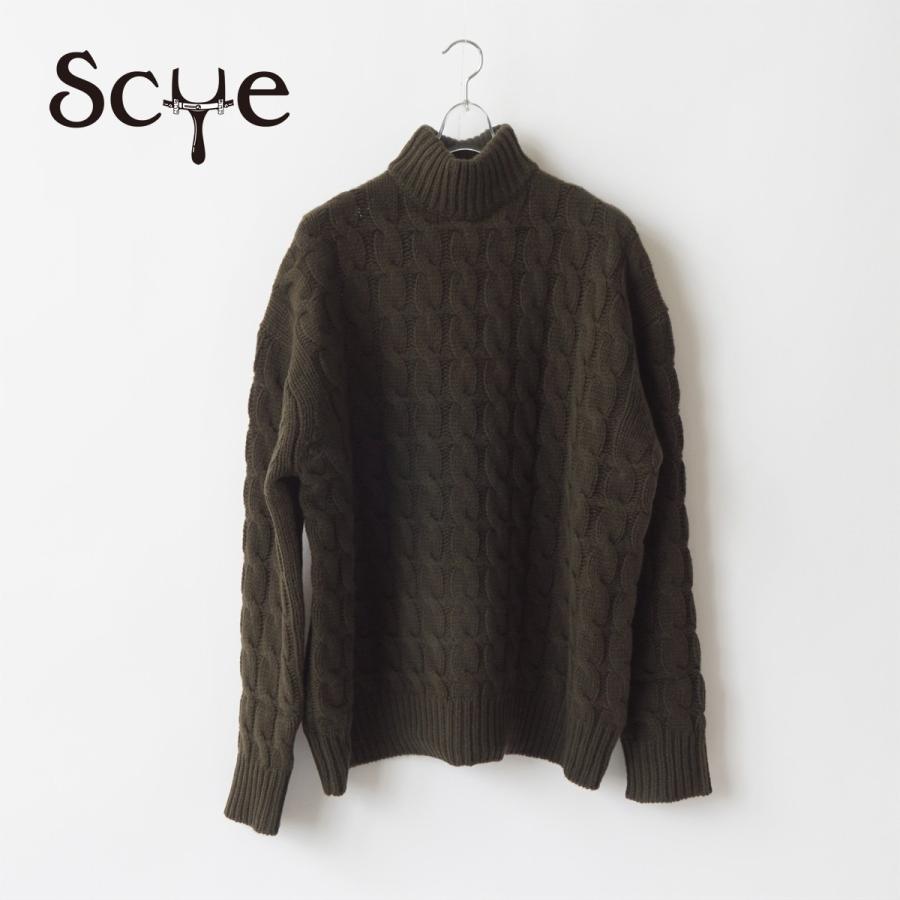 Scye SCYE｜サイ sale セール30%off Wool and cashmere blend cable sweater/1222-13118 : Here. - 通販 ...
