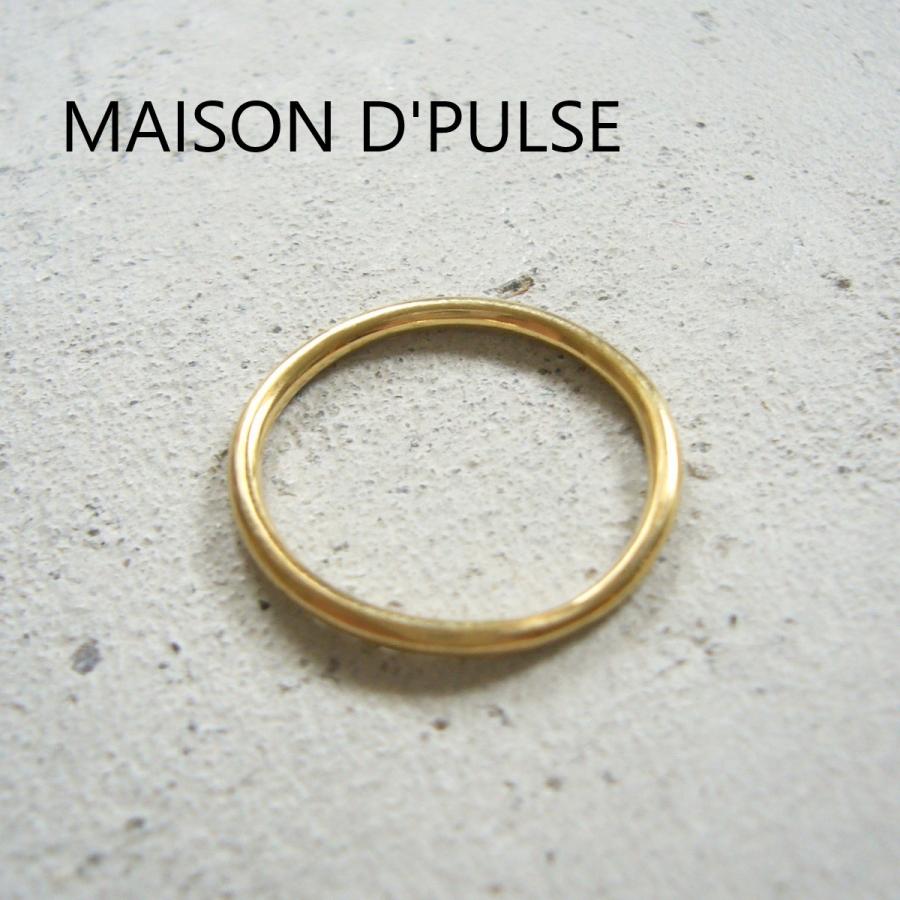 sale セール40%off MAISON D'PULSE ｜メゾンドパルス Line ring round-k24gp/A-R010 : Here. - 通販 - Yahoo!ショッピング