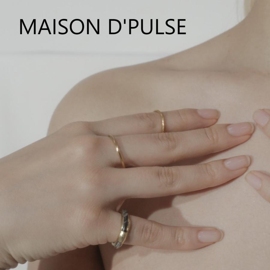 sale セール40%off MAISON D'PULSE ｜メゾンドパルス Line ring round-k24gp/A-R010 : Here. - 通販 - Yahoo!ショッピング