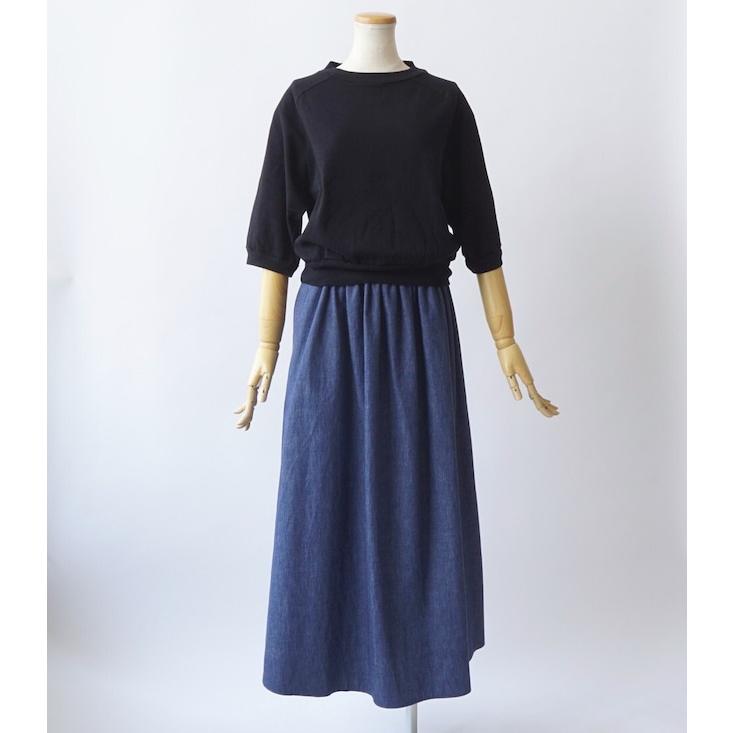 blurhms/ブラームス・Light-oz Denim Gather Skirt : Here. - 通販 - Yahoo!ショッピング