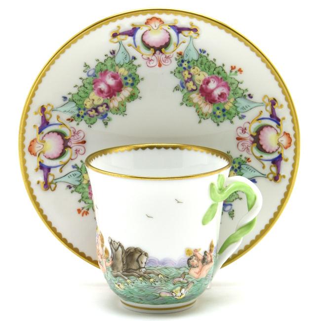 Richard Ginori リチャードジノリ(Richard Ginori) デミタスカップ ポセイドン カポデモンテ ハンドメイド : Porcelain Gallery MET - 通販 ...