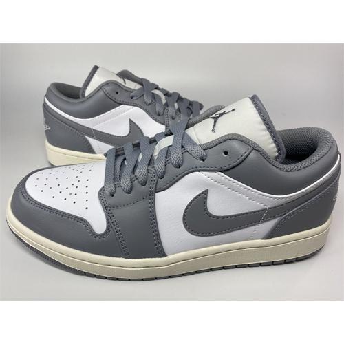 29.5cm 553558-053 AIR JORDAN 1 LOW Vintage Stealth Grey White Sail エア ...