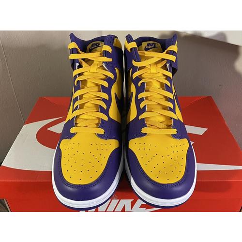 29.5cm DD1399-500 NIKE DUNK HIGH RETRO Lakers ナイキ ダンク ハイ レトロ レイカーズ ...