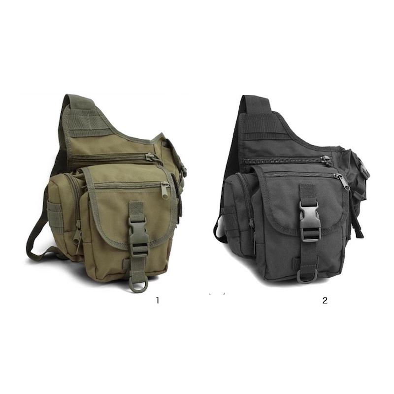 JZ-004B MOLLEシステム対応 ショルダーバッグ オリーブ ブラック カーキ 黒色 ボディバッグ ワンショルダー 肩掛けショルダーバッグ アウトドア 多機能 釣り : 雑貨屋 ...