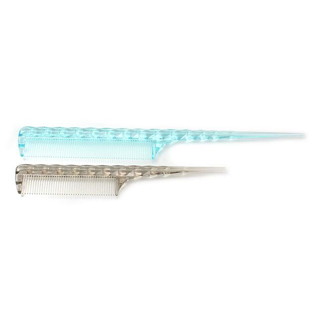 ヘアコーム大 くし 櫛 クリスタルカット クリアピンク J69-14 ヘアメイク :J-J69-14:アクセサリーのヒロインスタイル - 通販 - Yahoo!ショッピング