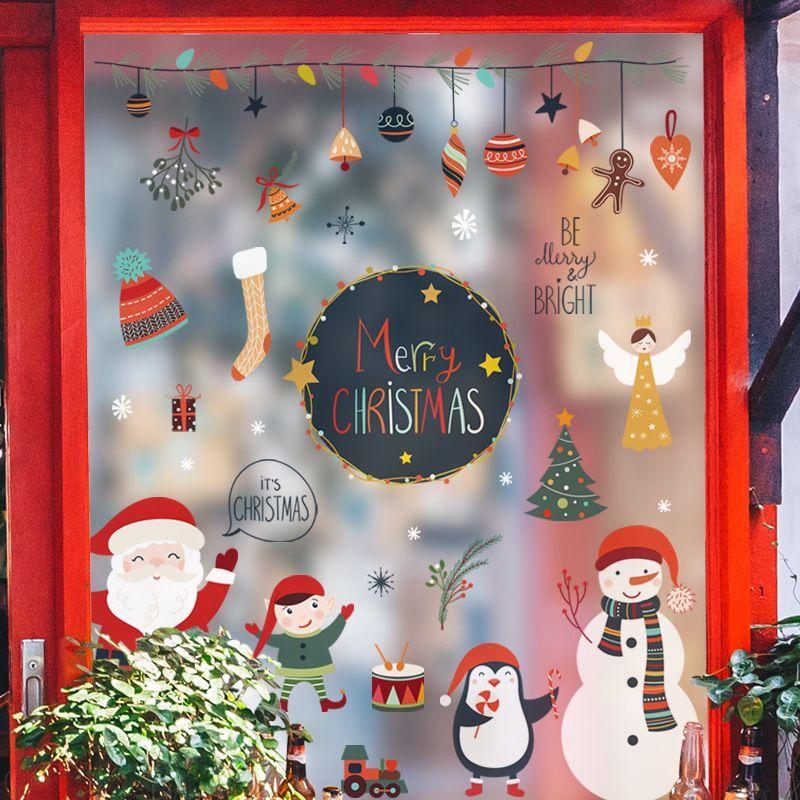 hesperus ウォールステッカー YSD003 クリスマス サンタクロース 吊りプレゼント DIY壁紙インテリア窓シート 送料無料 : HESPERUS - 通販 - Yahoo!ショッピング