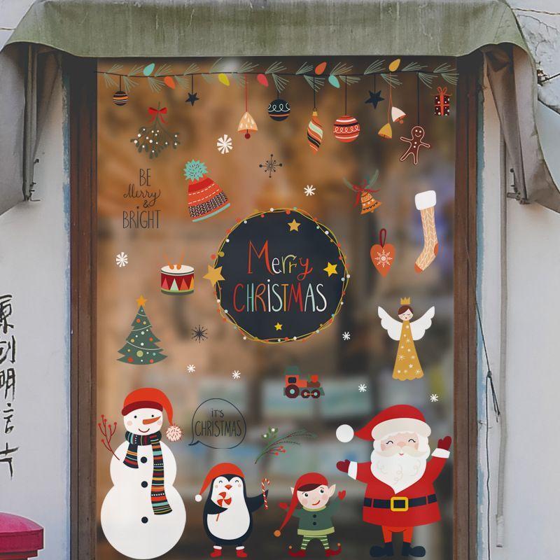 hesperus ウォールステッカー YSD003 クリスマス サンタクロース 吊りプレゼント DIY壁紙インテリア窓シート 送料無料 : HESPERUS - 通販 - Yahoo!ショッピング