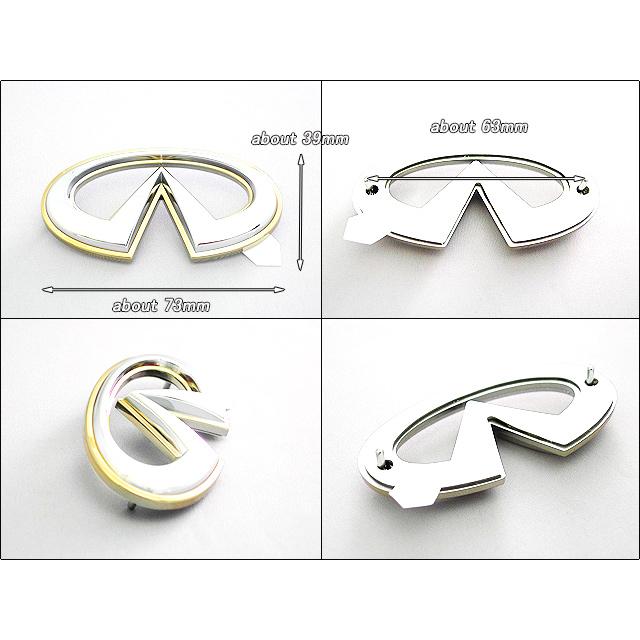 インフィニティLogo【INFINITI】73×39mm純正ミニサイズの インフィニティLogo【INFINITI】73×39mm純正ミニサイズの