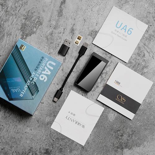 【予約受付中】SHANLING UA6 ブラック【11月8日発売】CS43131 Quad-DAC USB-DAC ポータブル アンプ ケーブル着脱式 4.4mm Type C タイプC ...