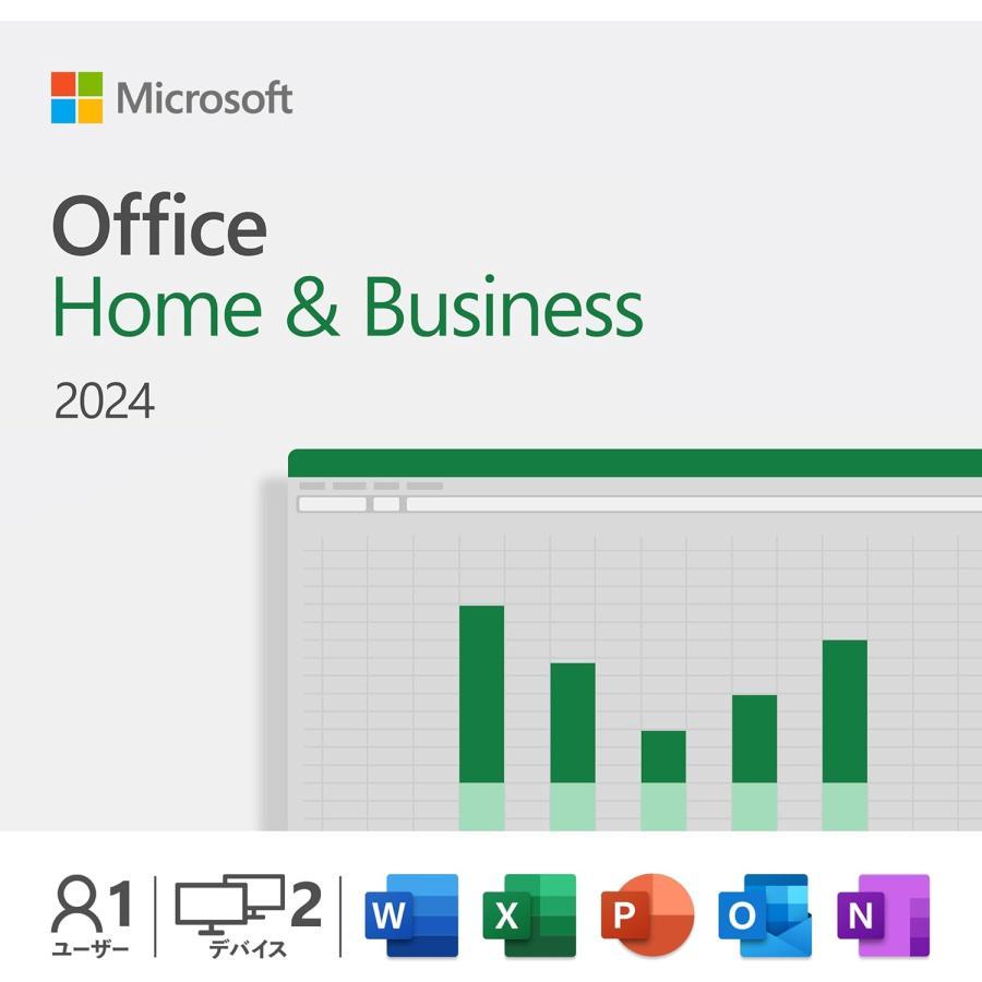 マイクロソフト Microsoft Office 2024 Home Business 日本語版|オンラインコード版|Windows11、10/Mac対応|PC2台|ダウンロード版|永続版 ...