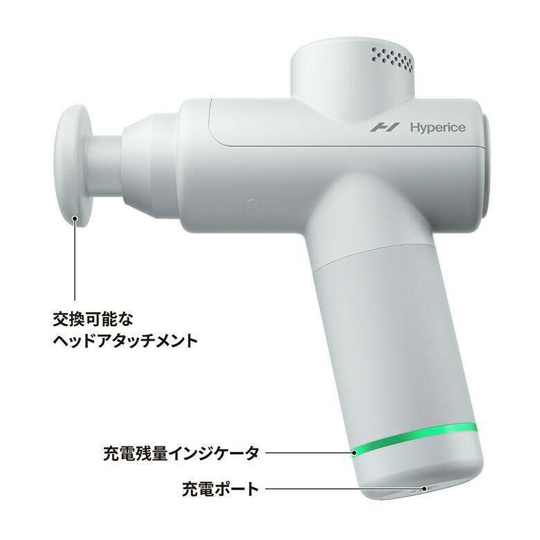 Re Hypervolt GO2 ハイパーアイス ハイパーボルト 振動3段階 小型 マッサージガン アタッチメント2種類付 : ルネサンスYahoo!店 - 通販 - Yahoo!ショッピング