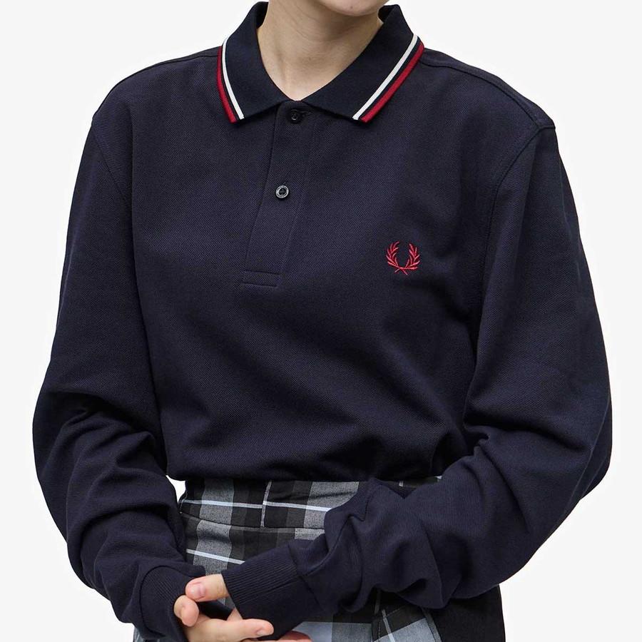 フレッドペリー Fredperry ポロシャツ 長袖 M3636 Fred Perry 定番 鹿の子 ロングスリーブ ポロ メンズ レディース Twin Tipped Shirt Long ...