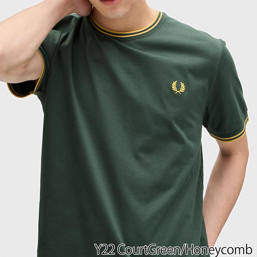 FRED PERRY 10/29+4% フレッドペリー Fredperry Tシャツ M1588 Twin Tipped T-Shirt Fred Perry フレッド ペリー ツイン ...