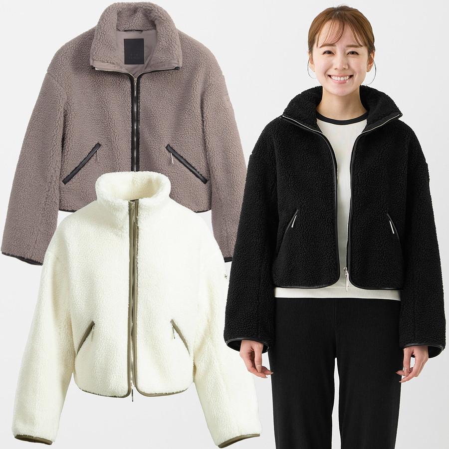 TATRAS 8/24プレミアム会員+5% タトラス ソナ Sona ボア ブルゾン Ltat24a4033-d Tatras ハイネック ボアブルゾン ブラック モカ ホワイト レディース ...