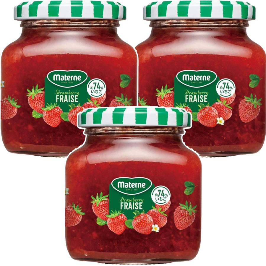 マテルネ いちご・コンポート 195g 3本セット 送料込み ベルギー Materne ジャム : ワールドグルメショップ - 通販 - Yahoo!ショッピング