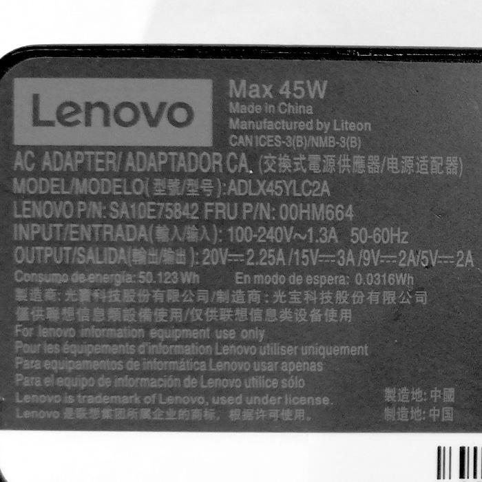 Lenovo 中古 [純正] レノボ ACアダプター 45W タイプC ADLX45YCC2A ADLX45YDC2A ADLX45YLC2A ADLX45YDC2D ADLX45YLC2D ...