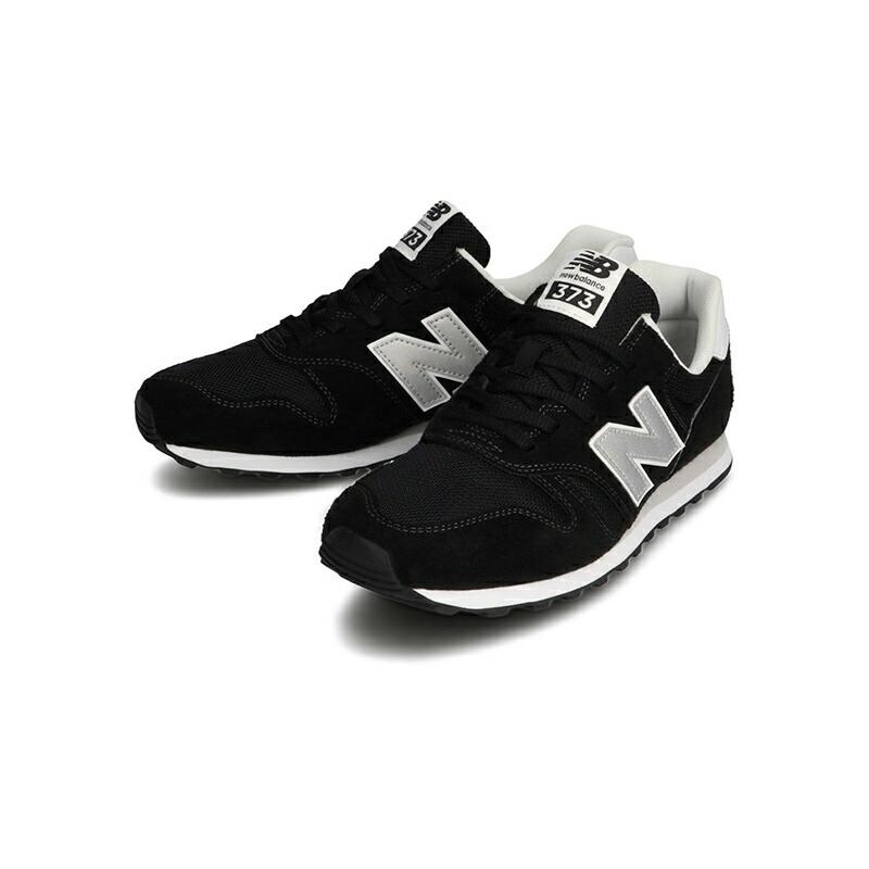 New Balance NEW BALANCE ML373 KB2 BLACK ニューバランス 373 ブラック/シルバー 黒 銀 レディース メンズ スニーカー ランニングシューズ 定番 ...