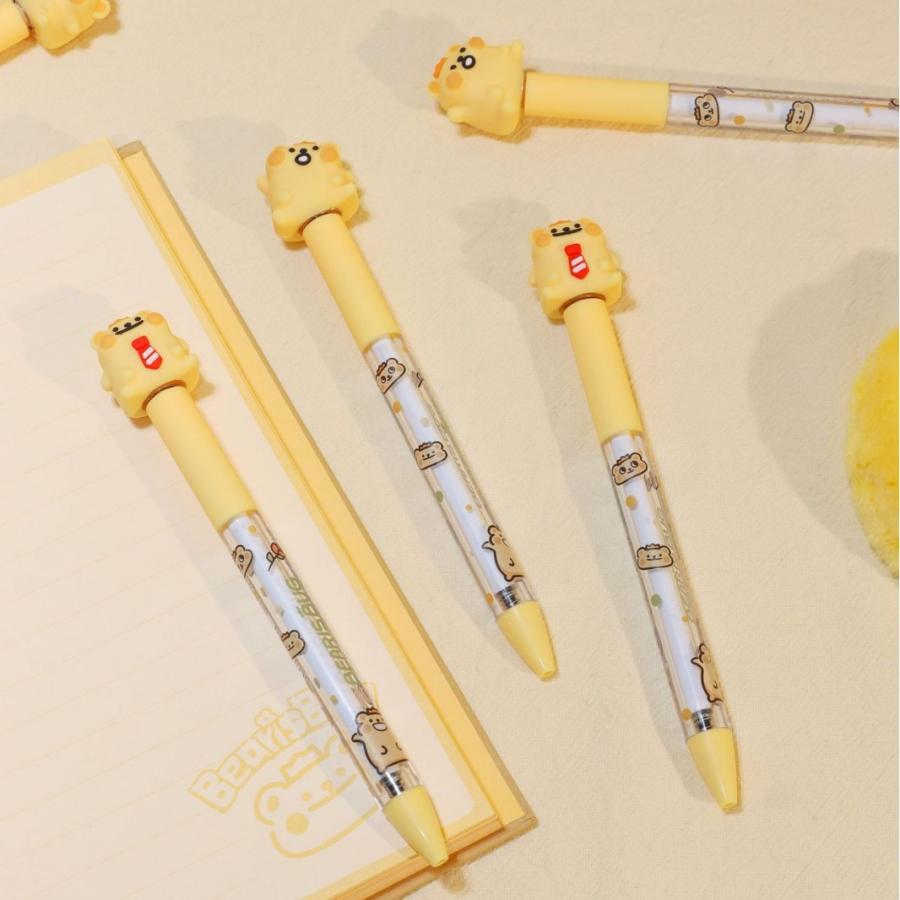 ぐるぐるペン ボールペン BEARIS BUG くま 2本セット ゲルペン 0.5mm キャラクター 文具 筆記具 マスコット おもちゃ ...