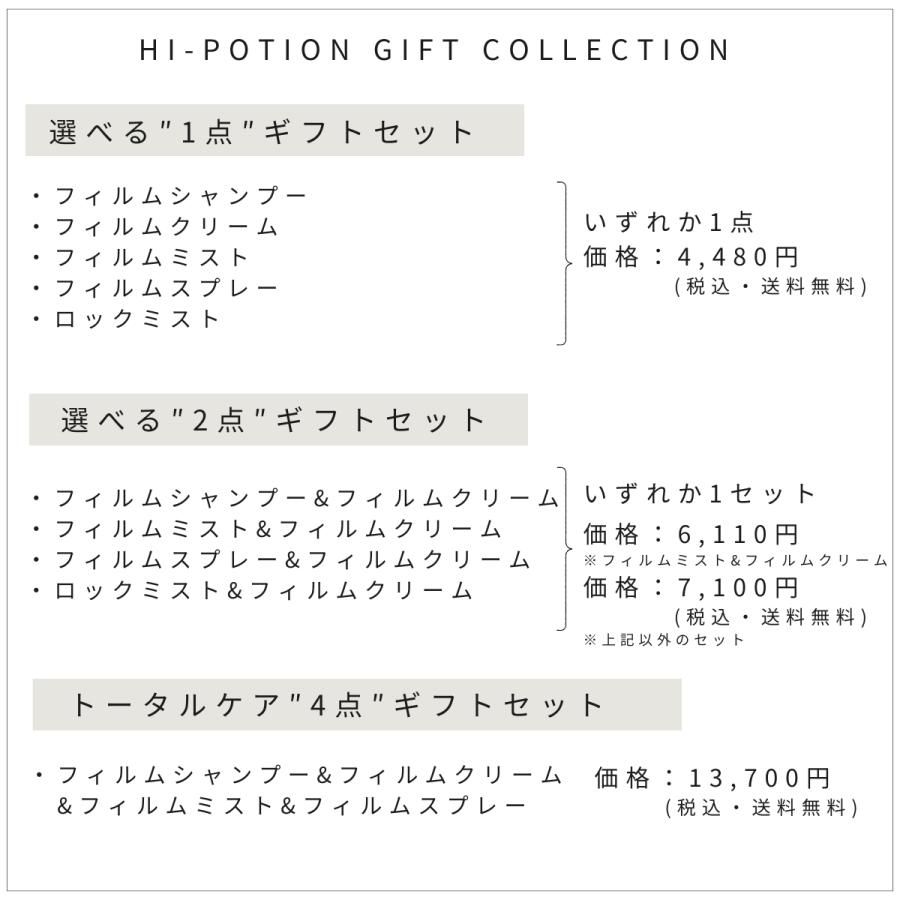 【Hi-POTION ロックミスト&フィルムクリーム ギフトセット】エクステ専用 スタイリング剤 ホワイトムスク ギフト プレゼント ...