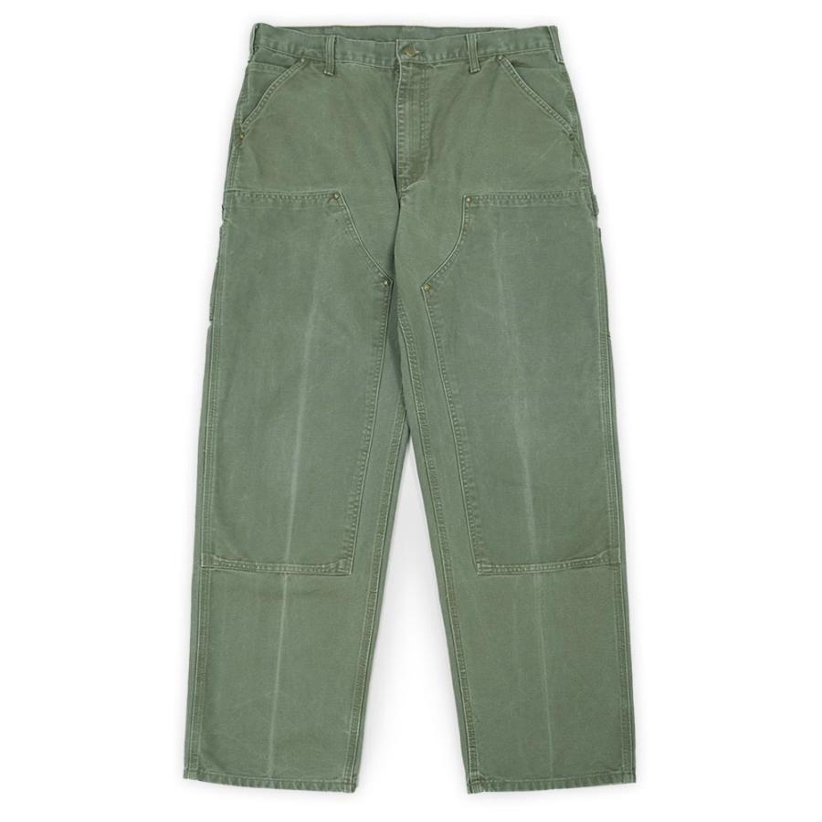 カーハート Carhartt 00s ダブルニー ダックペインターパンツ MOS B136 ワーク USA アメリカ 古着 (-4539) モスグリーン W36 L32 : Hi-smile ...