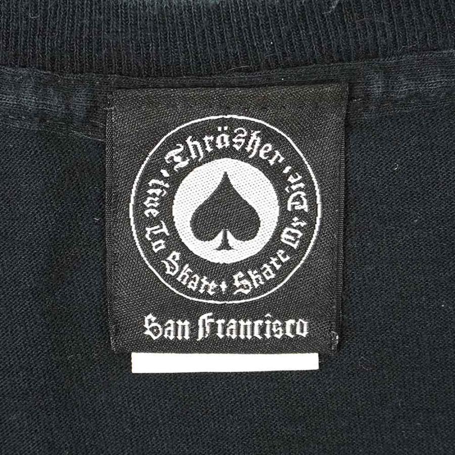 スラッシャー THRASHER 00s ロゴプリント Tシャツ スケート SK8 スケボー マガジン 定番 Y2K (-0027) ブラック / 黒 L : Hi-smile - 通販 ...