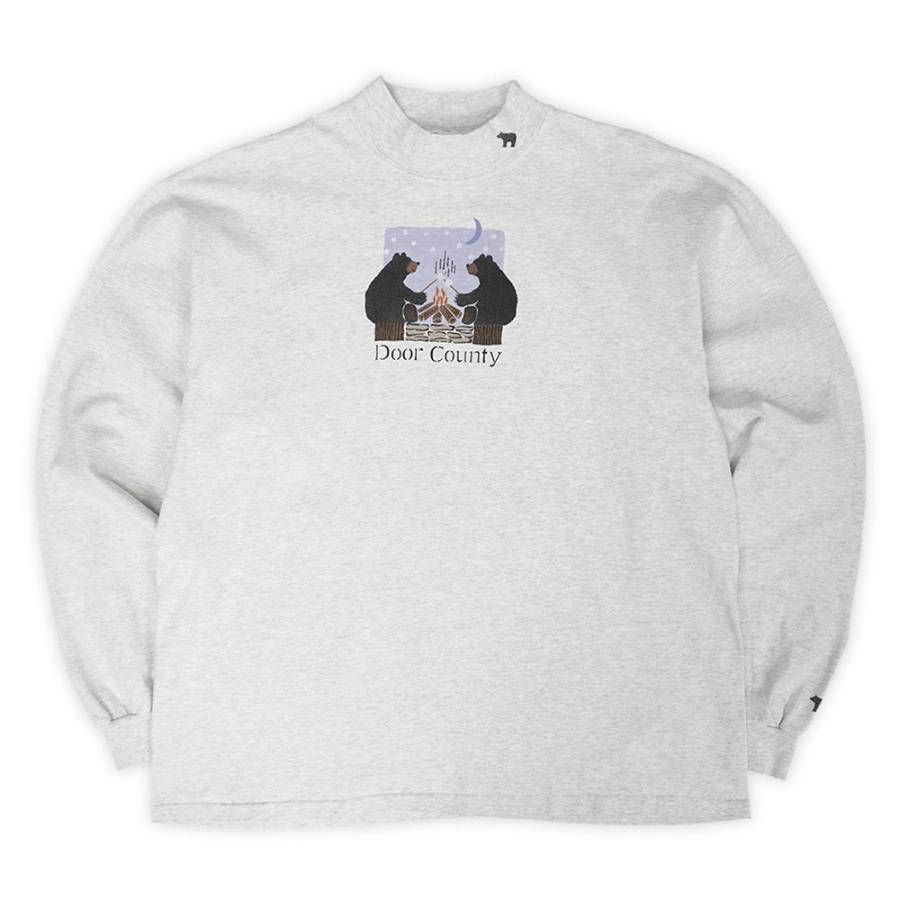 DOOR COUNTRY 90s 長袖 Tシャツ 熊 クマ アニマル イラスト ロンT カットソー USA ヴィンテージ 古着 (-4936) 霜降りグレー XL : Hi-smile ...