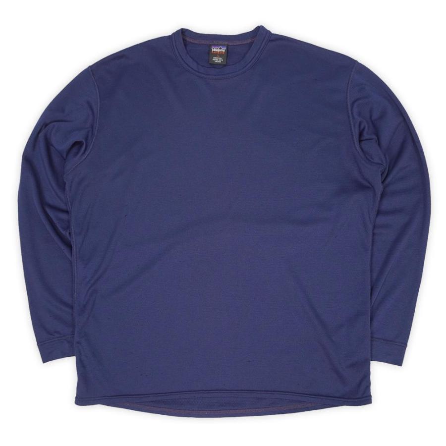 パタゴニア PATAGONIA 90s Capilene キャプリーン ベースレイヤーカットソー 無地 ロンT USA製 古着 (-5121) ネイビー / 紺 L : Hi-smile ...