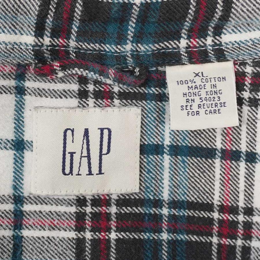オールドギャップ OLD GAP 00s Y2K フランネル ボタンダウンシャツ BD 旧タグ ビンテージ 古着 (-1659) ホワイト チェック XL : Hi-smile - 通販 ...
