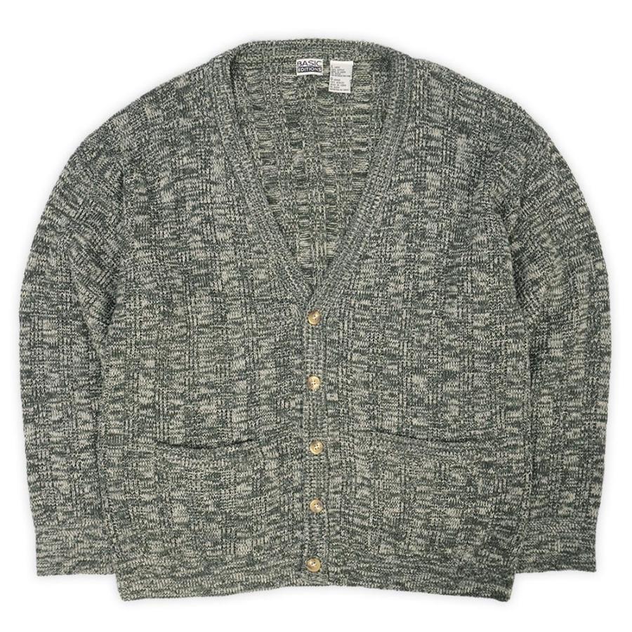 ベーシックエディションズ BASIC EDITIONS 90s アクリルニットカーディガン ビンテージ USA 古着 (-3174) グレーミックス L : Hi-smile - 通販 ...