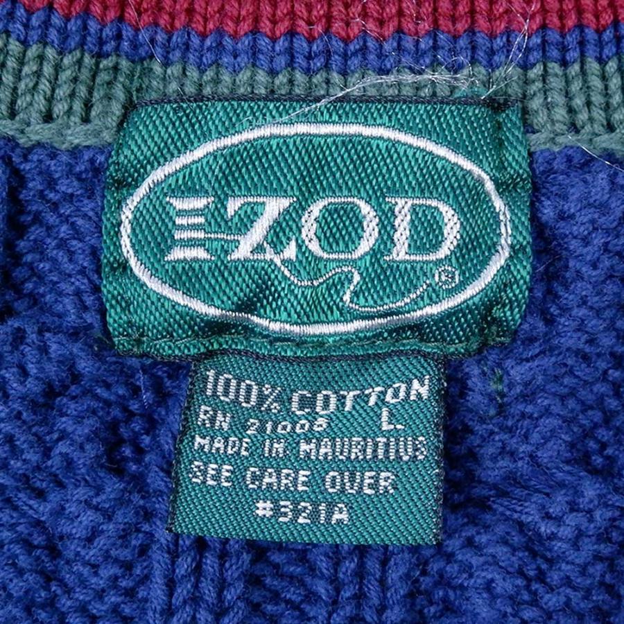 アイゾッド IZOD 90's コットン チルデン ニット セーター Vネック ケーブル編み USA ビンテージ 古着 (-8195) ネイビー / 紺 L : Hi-smile - 通販 ...