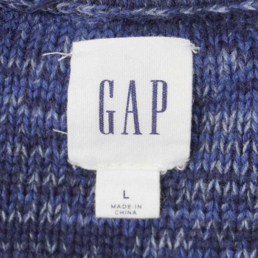 オールドギャップ OLD GAP 00s インディゴ染め風 コットンニット Y2K ビンテージ 古着 セーター (-0669) 杢ネイビー / 紺 L : Hi-smile - 通販 ...