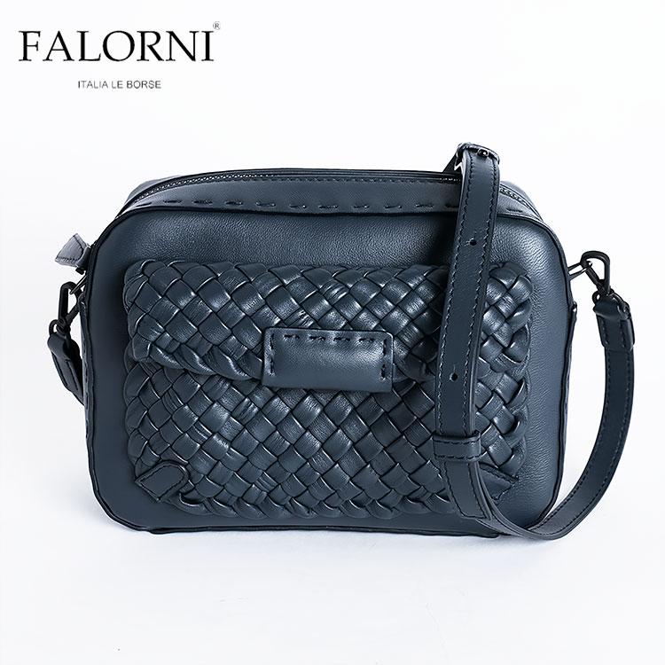 falorni ファロルニ FALORNI ショルダーバッグ 2870 ラムレザー 羊革 ネイビー/紺 F243 メンズ レディース 男女兼用 ...
