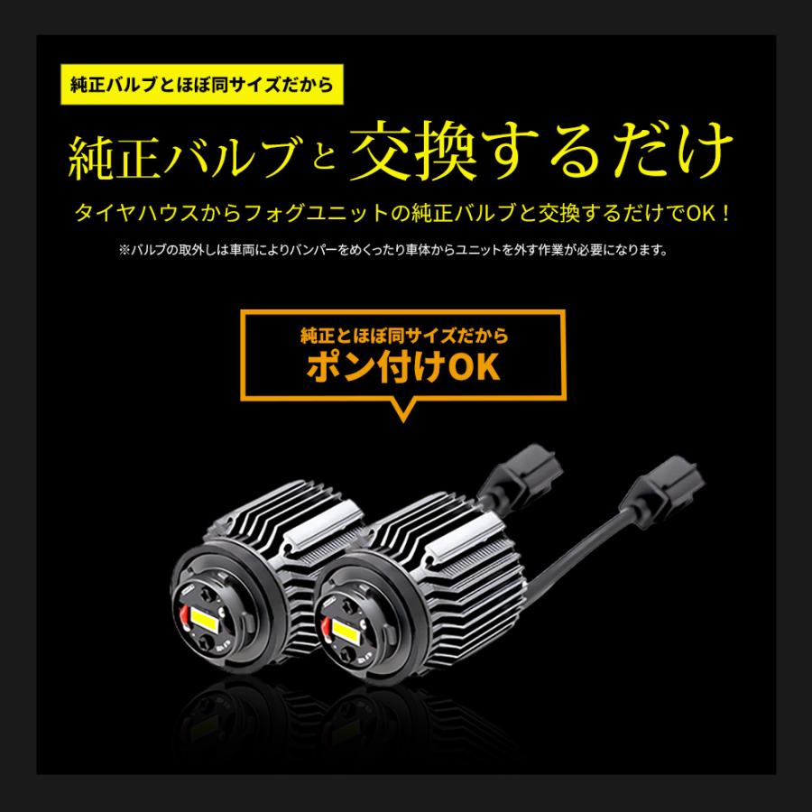 YOURS ホンダ WR-V 適合 純正フォグランプ 交換用 LEDバルブ LED L1B フォグランプ バルブ 5032LM 明るい フォグ HONDA [2] : カー用品 カスタムパーツ ...