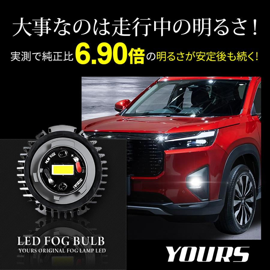 YOURS ホンダ WR-V 適合 純正フォグランプ 交換用 LEDバルブ LED L1B フォグランプ バルブ 5032LM 明るい フォグ HONDA [2] : カー用品 カスタムパーツ ...