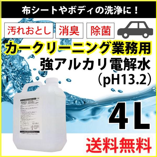 ヒダカ 強アルカリ電解水 pH13.2 4L カークリーニング業務用 レビュー特典有 送付先沖縄不可 : 高圧洗浄機専門店 ヒダカ - 通販 - Yahoo!ショッピング